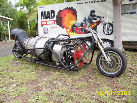 3,800 HP Jet powered bike!!!