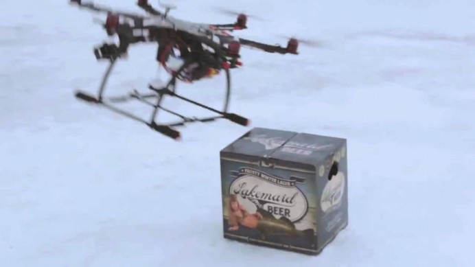 Wisconsin’s fishermen get their 12-pack of beer delivered from the sky ...